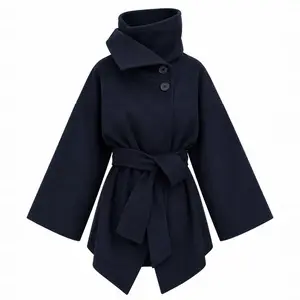 THE ETHOS STUDIO Nocturne Coat Navy - Blue