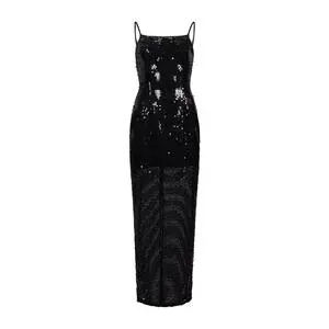 EGYPTIAN BLUE Spaghetti Long Sequin Dress