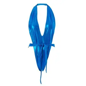 SIREN SWIMWEAR Siren Katarina Halter Royal Swimsuit - Blue