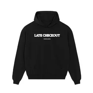 MYSIMPLICATED Cotton Hoodie In Late Checkout - Black