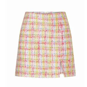 NAZLI CEREN Irma A-line Cotton Twill Mini Skirt - White