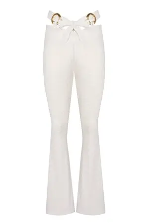 NO'DESIGN Empress Flared Pants - White