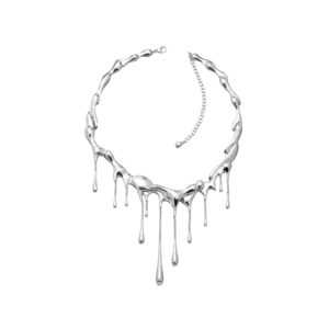 LUCY QUARTERMAINE Multi Drop Necklace - Silver
