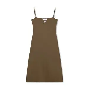 MARIANNE BY MARIE JORDANE Karma Open-back Midi Dress Kaki - Green