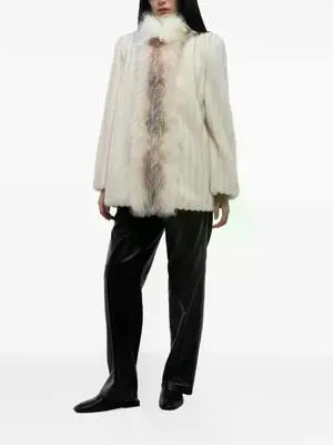 DUCIE Sienna Ribbed Faux-fur Jacket