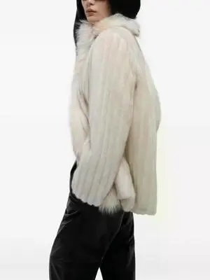 DUCIE Sienna Ribbed Faux-fur Jacket