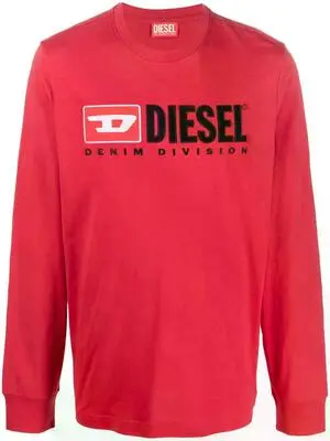 DIESEL® Logo-print Long-sleeve Sweatshirt