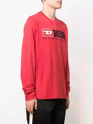 DIESEL® Logo-print Long-sleeve Sweatshirt