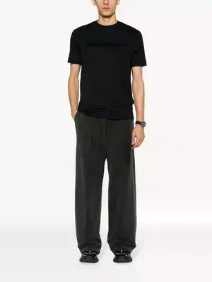 Emporio Armani Logo-flocked T-shirt
