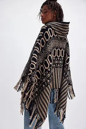 Free People Forever Peruvian Poncho Jacket At - Brown