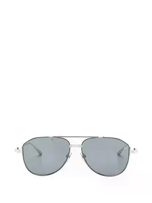 AKONI Pilot-frame Sunglasses - Silver