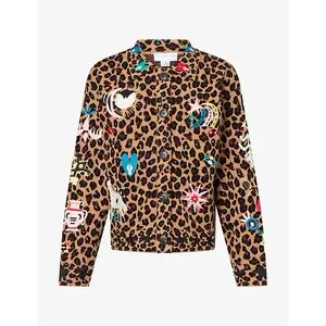 NEVER FULLY DRESSED Ayla Embroidered Woven Cardigan