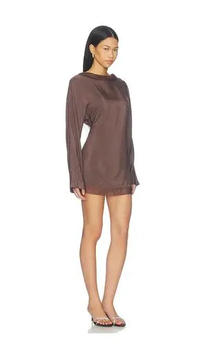 L'academie Anelie Mini Dress - Brown