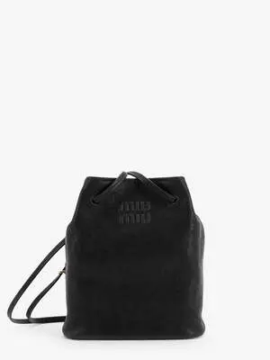 Miu Miu Leather Mini Crossbody Bag - Black