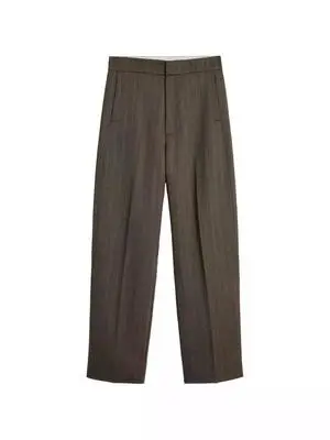 Soeur Jocelyn Herringbone Pinstripe Trousers - Brown