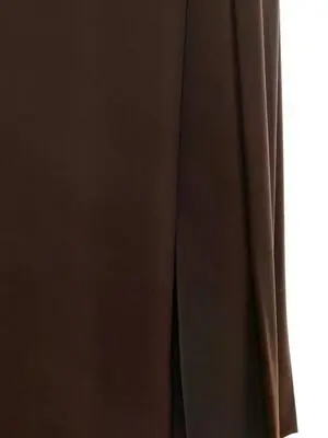 RUE DU BAC High-waisted Pleated Midi Skirt