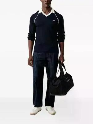 FILA Cortina Contrast-trim Raglan-sleeve Sweater