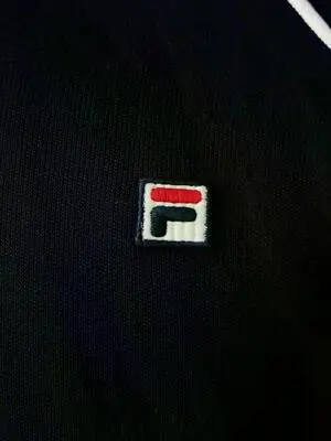 FILA Cortina Contrast-trim Raglan-sleeve Sweater