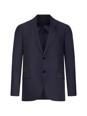LARDINI Single-breasted Blazer - Blue