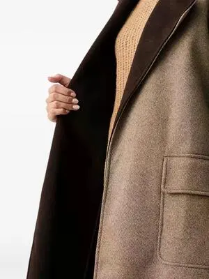 FRACOMINA Herringbone Belted Coat