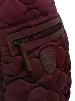 BLAUER. Quilted Logo-patch Backpack