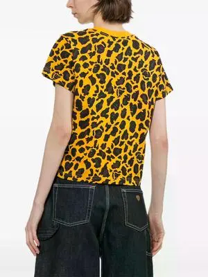 AAPE BY *A BATHING APE Leopard-print Logo-print T-shirt