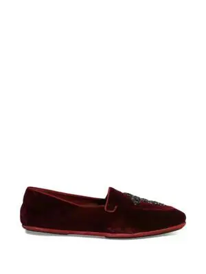 Dolce & Gabbana Embellished Suede Loafers