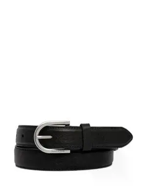 Marc O'polo Jill Logo-engraved Buckle Belt - Black