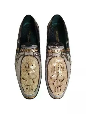 Dolce & Gabbana Sequin-embroidered Loafers