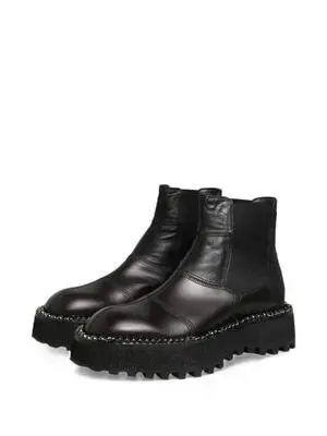 Dolce & Gabbana Leather Panelled Chelsea Boots