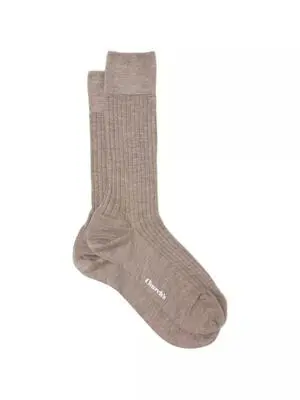 Church's Ribbed-knit Socks - Neutrals