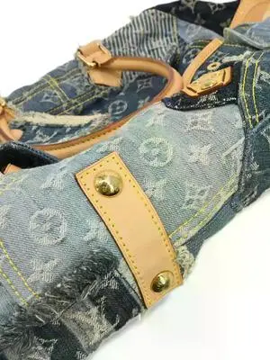 LOUIS VUITTON Patchwork Monogram Denim Tote Bag
