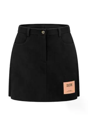 SOLOTRE Logo-patch Mini Skirt