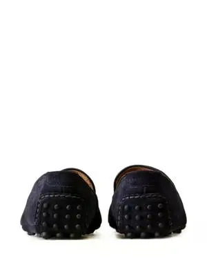 Car Shoe Hand-stitched Suede Loafers - Blue