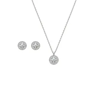 UCHI & SOTO Enso Star Pendant Necklace & Earrings Set - Silver