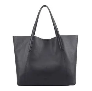 LLOYD BAKER LONDON Messenia Leather Tote Bag - Black
