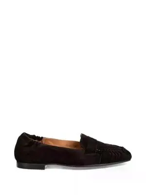 BILLI BI Gathered-detail Loafers - Black