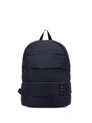 BLAUER. Quilted Logo-patch Backpack - Blue
