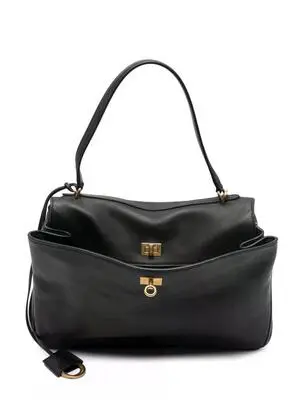 Balenciaga Medium Rodeo Leather Tote Bag - Black