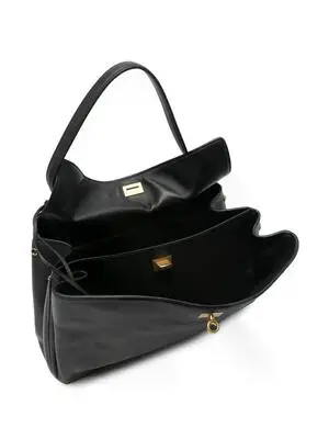Balenciaga Medium Rodeo Leather Tote Bag - Black