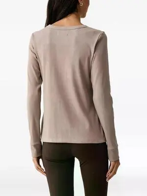 Dkny Ribbed Long-sleeve T-shirt