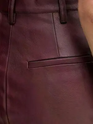 Bardot Belt-loops Rear-slit Midi Skirt