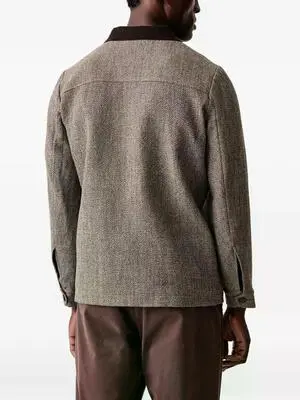 MOS MOSH Herringbone-pattern Jacket