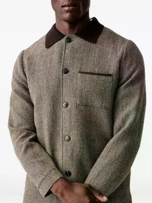 MOS MOSH Herringbone-pattern Jacket