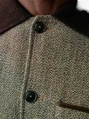 MOS MOSH Herringbone-pattern Jacket