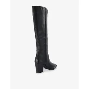 DUNE Tanners Leather Heeled Knee-high Boots