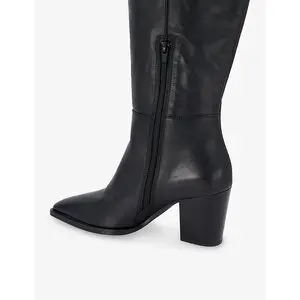 DUNE Tanners Leather Heeled Knee-high Boots
