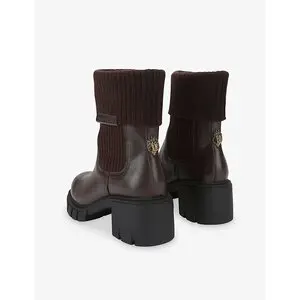 Kurt Geiger Snug Leather Heeled Ankle Boots