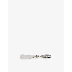 &KLEVERING Sardine-motif Butter Knife - Silver