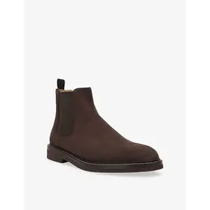 Brunello Cucinelli Tapered Suede Chelsea Boots